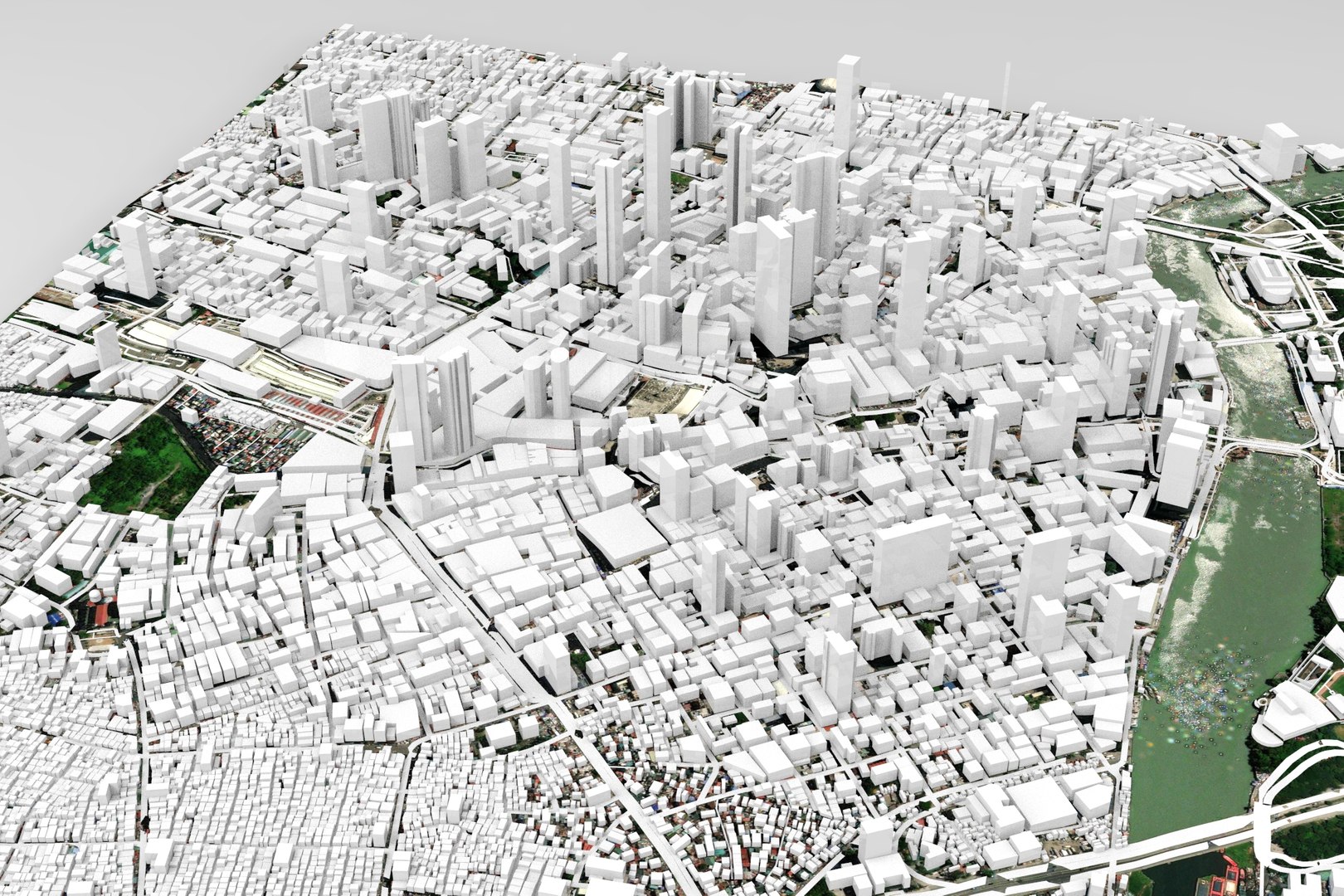 3D Cityscape Manila Philippines - TurboSquid 2040644