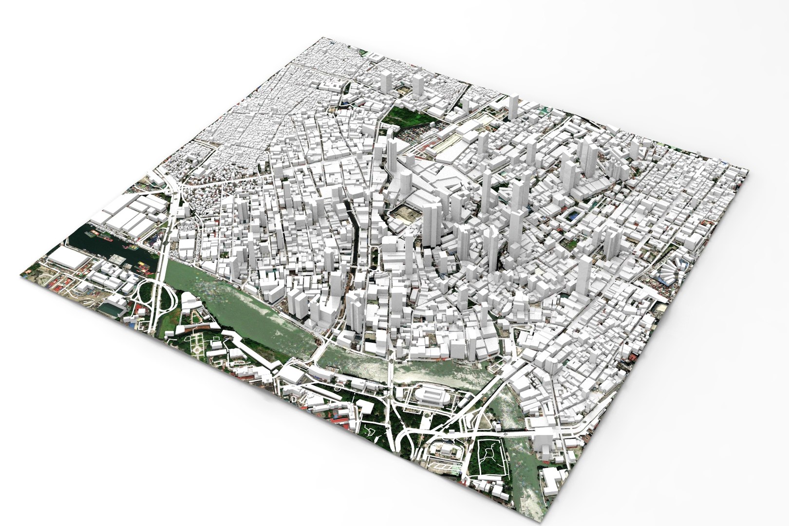 3D Cityscape Manila Philippines - TurboSquid 2040644