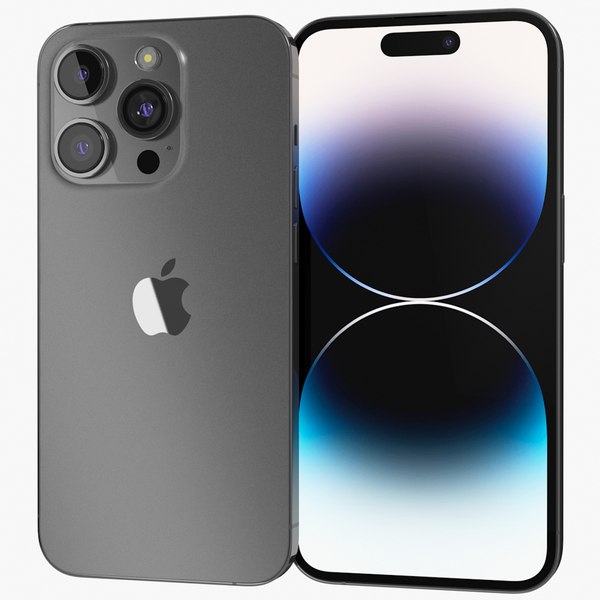 Apple iPhone 14 Pro Space Black model - TurboSquid 1958425