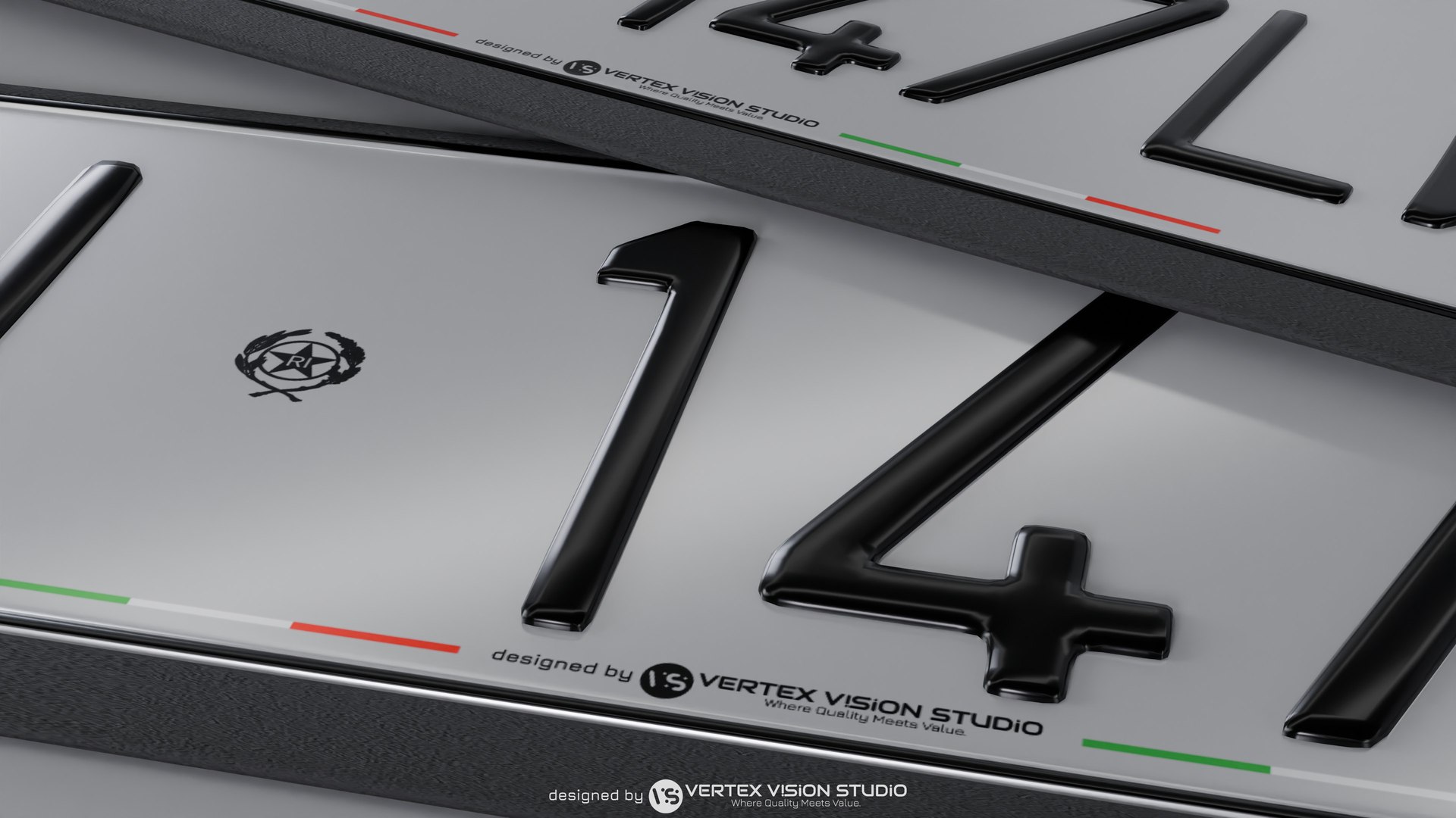 Customizable Italian License Plate 3D - TurboSquid 2305628