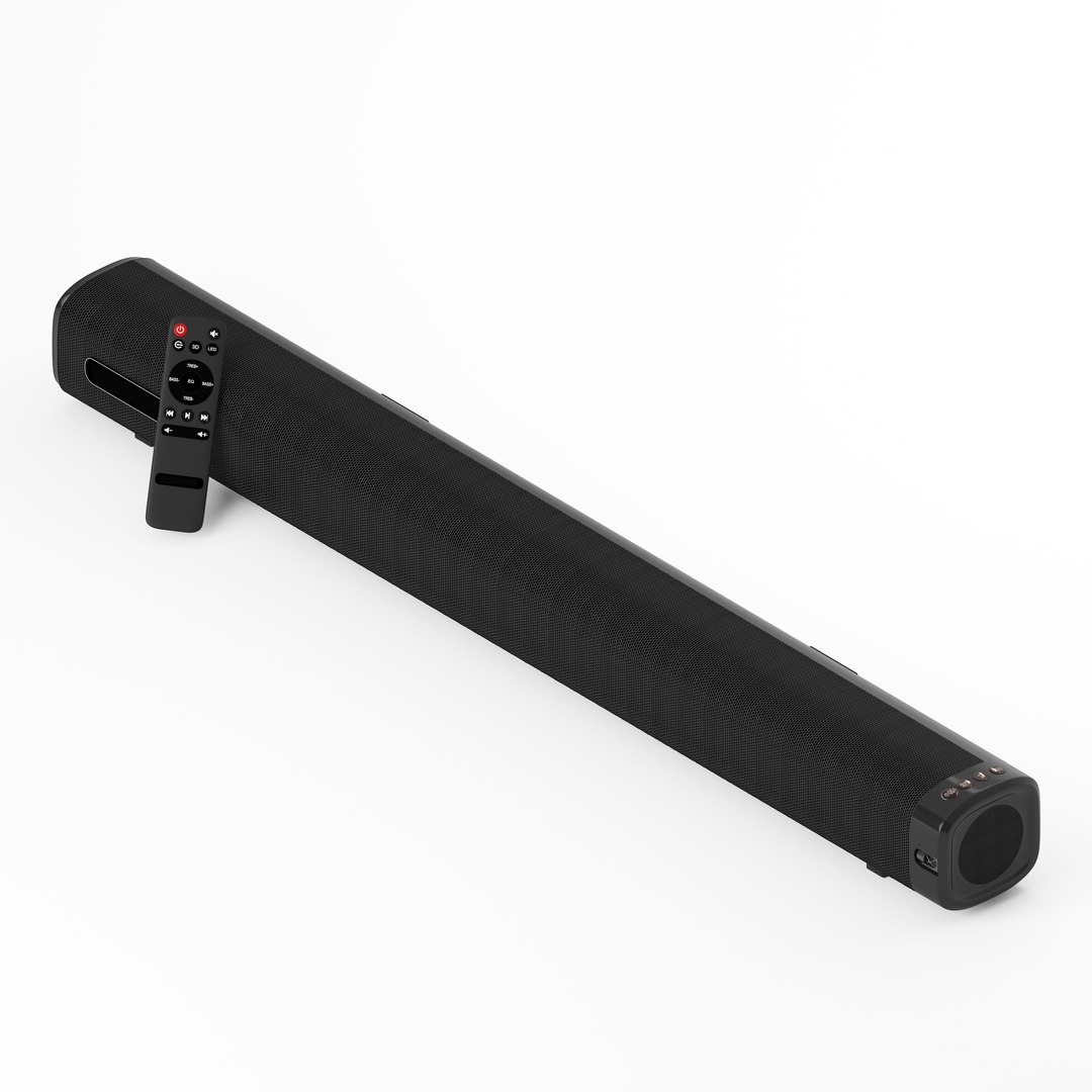 Sound Bar Audio System 3D Model - TurboSquid 2428496