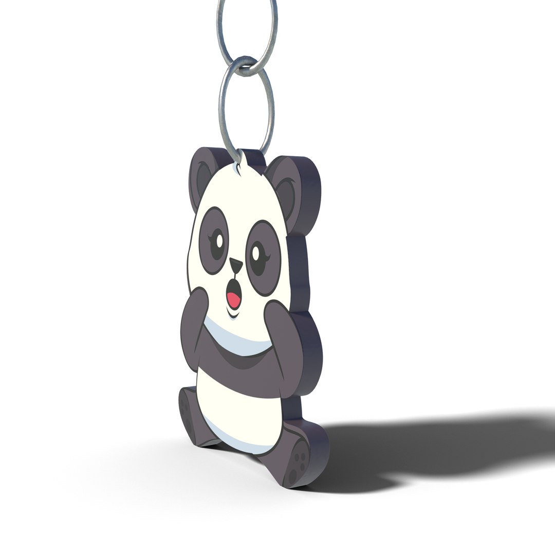 Panda Keychain 3D Model - TurboSquid 2093029