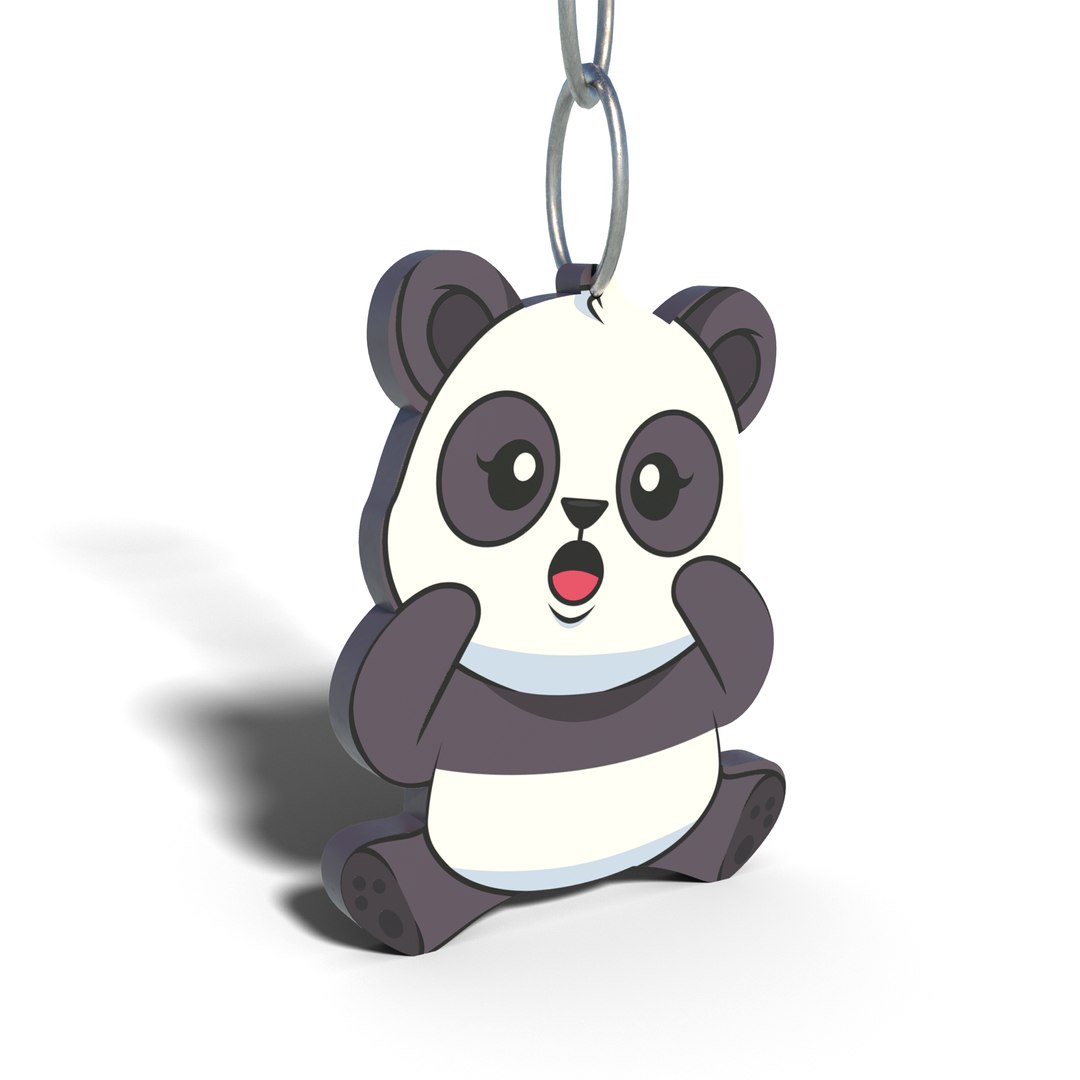 Panda Keychain 3D Model - TurboSquid 2093029