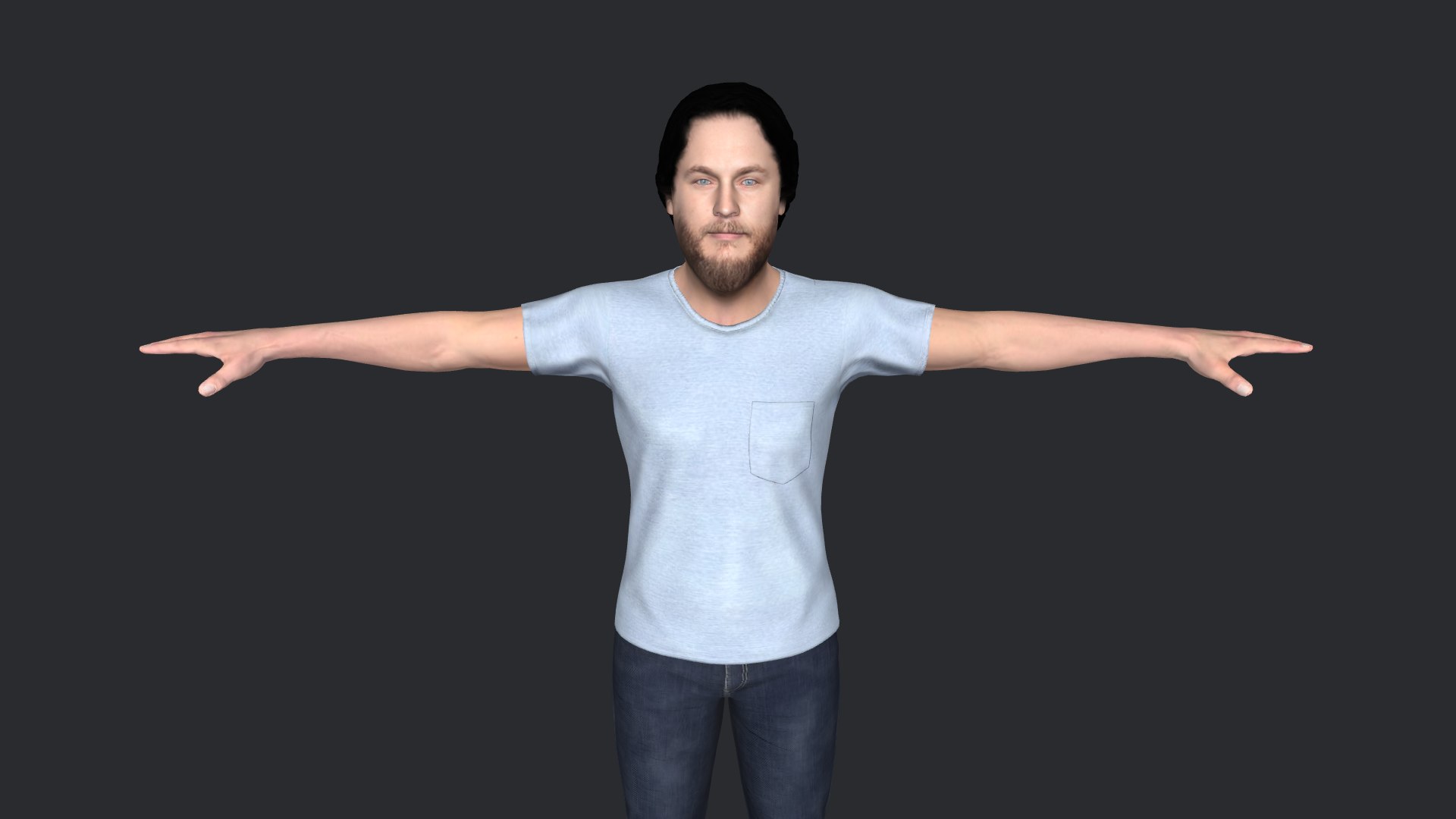 3D Ragnar Lothbrook Vikings Hyper Realistic Full Body Fully Rigged ...