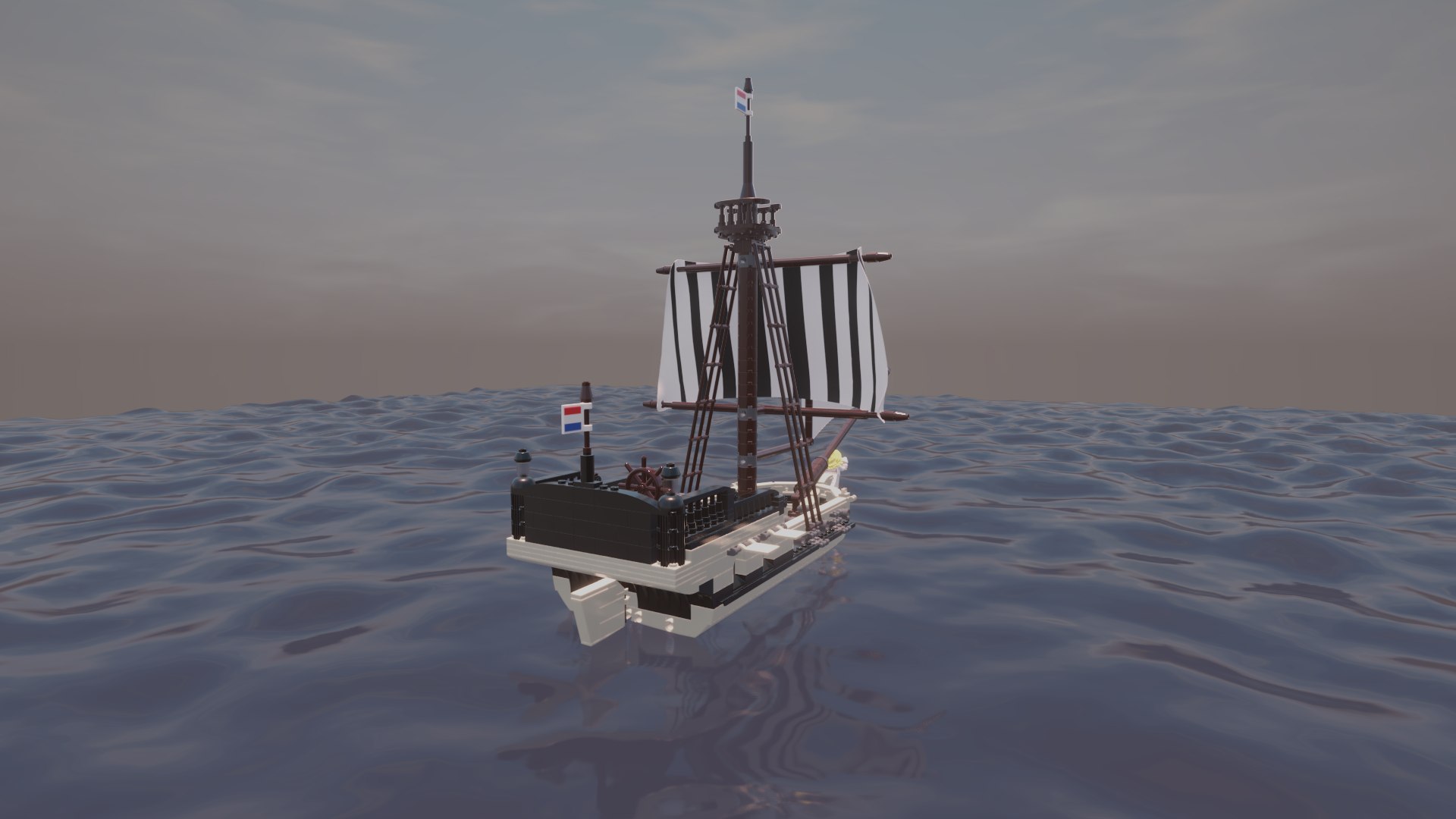 3D LEGO - FRENCH SLOOP - PETITE LIBERTE - Rogue Film Productions Model ...