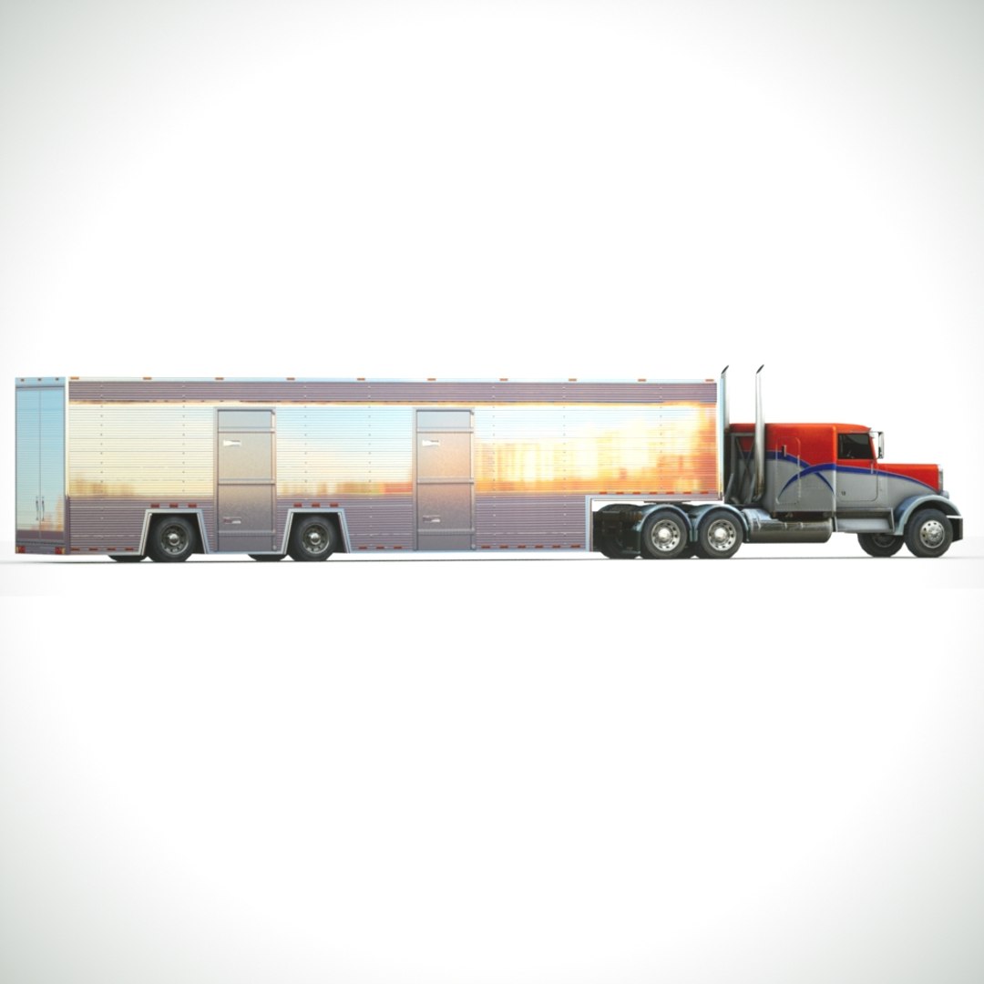 359 1984 Semi Truck 3d Model