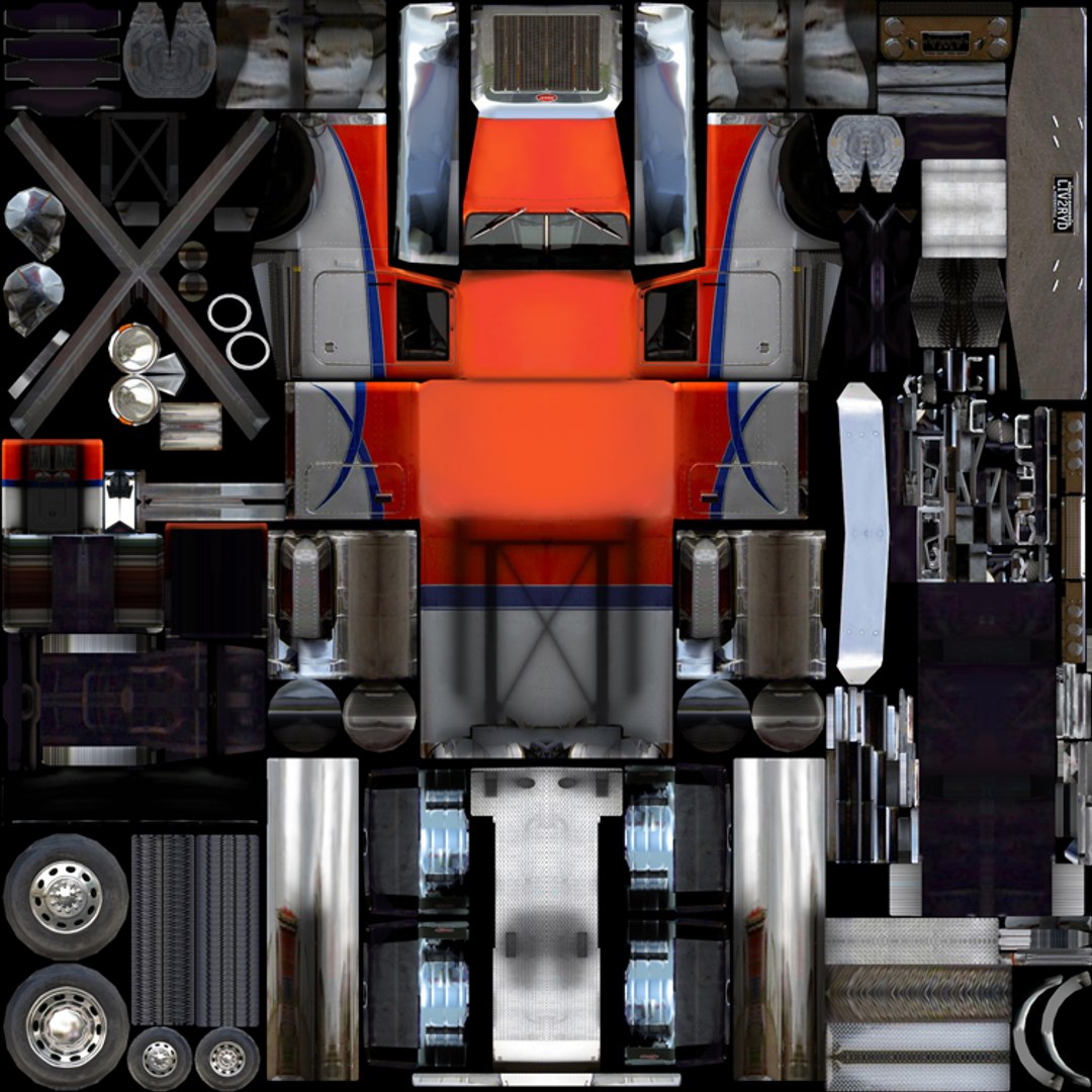 359 1984 Semi Truck 3d Model