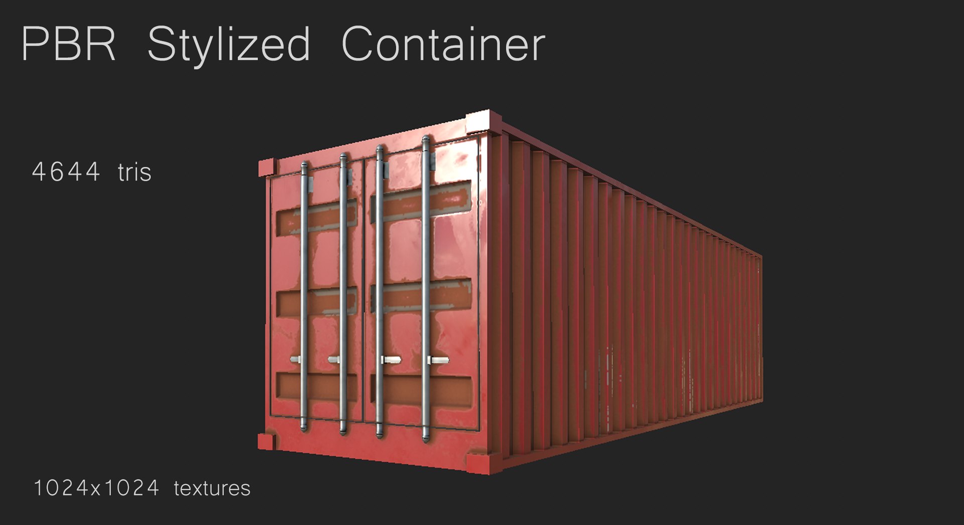 3D Container Stylized Realistics - TurboSquid 1325910