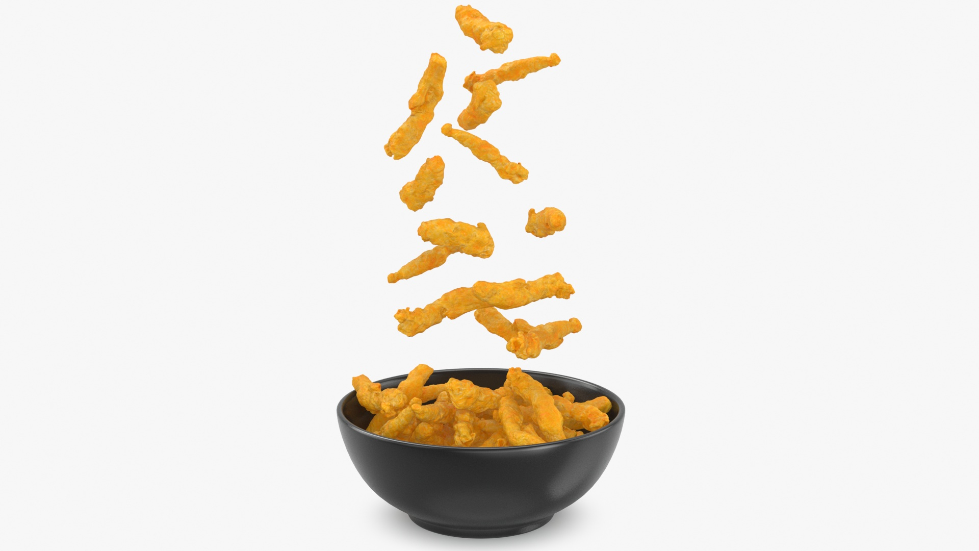 Cheetos Crunchy Falling in Bowl 3D model - TurboSquid 2144940