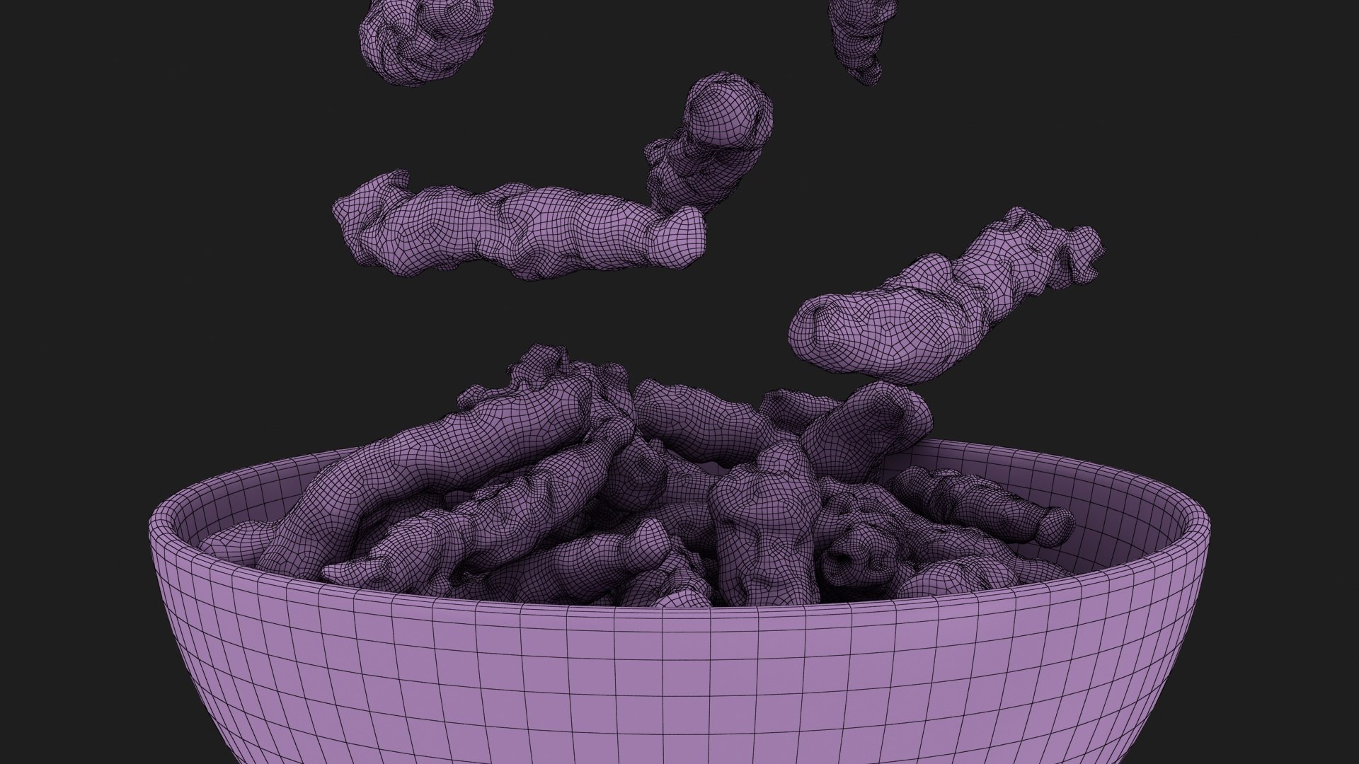 Cheetos Crunchy Falling in Bowl 3D model - TurboSquid 2144940