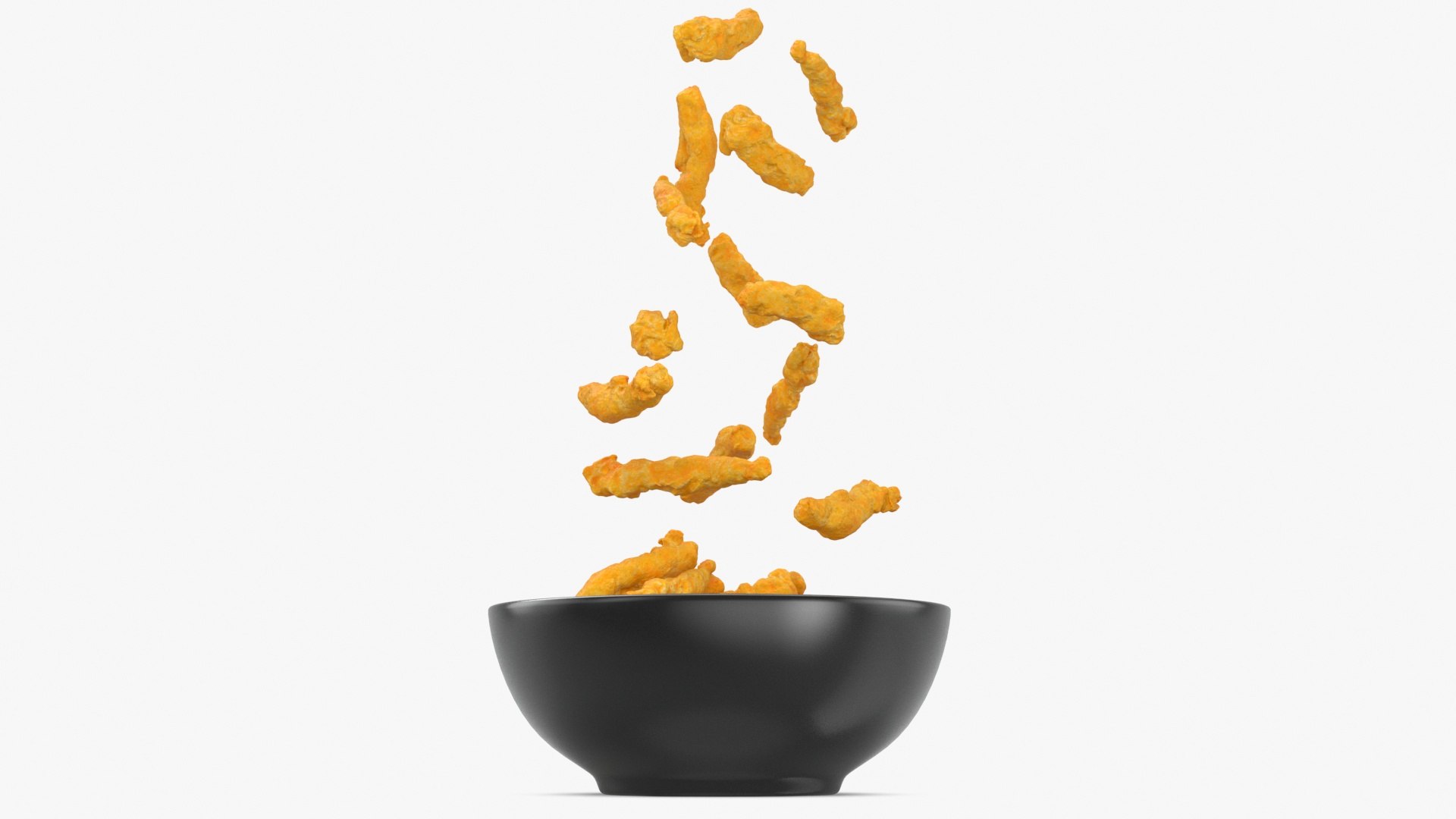 Cheetos Crunchy Falling in Bowl 3D model - TurboSquid 2144940