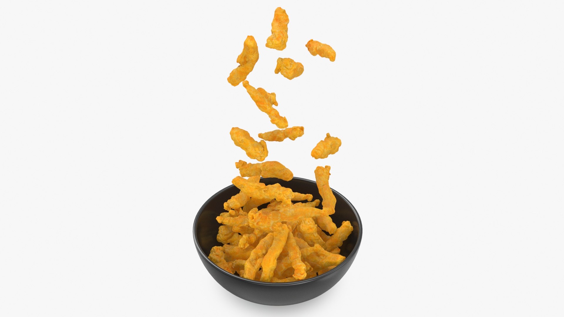 Cheetos Crunchy Falling in Bowl 3D model - TurboSquid 2144940