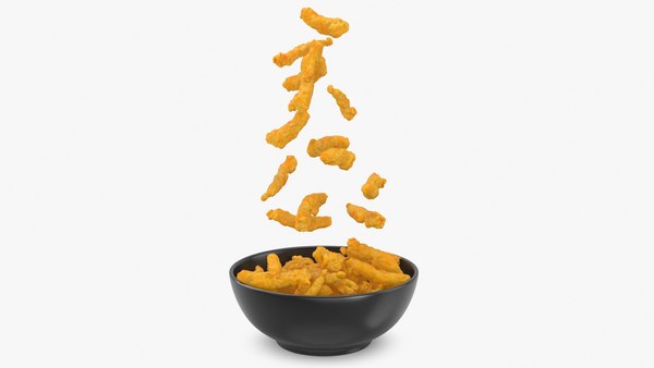 modelo 3d Cheetos crujientes cayendo en un tazón - TurboSquid 2144940