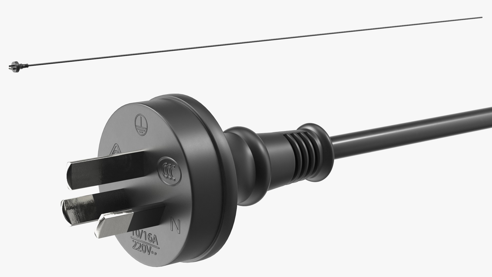 3D Model Type I Electric Plug Grounded Rigged - TurboSquid 2041072