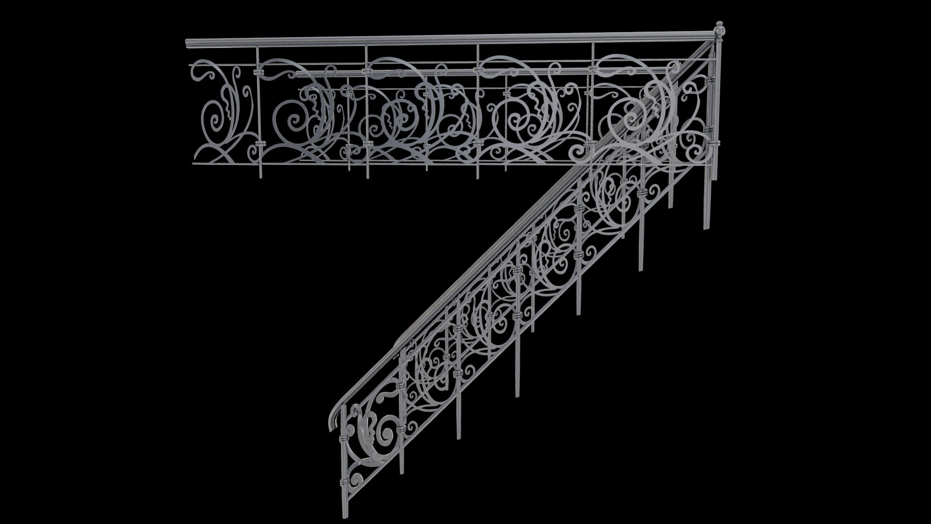 Stair Case Bars 3D Model - TurboSquid 2107300