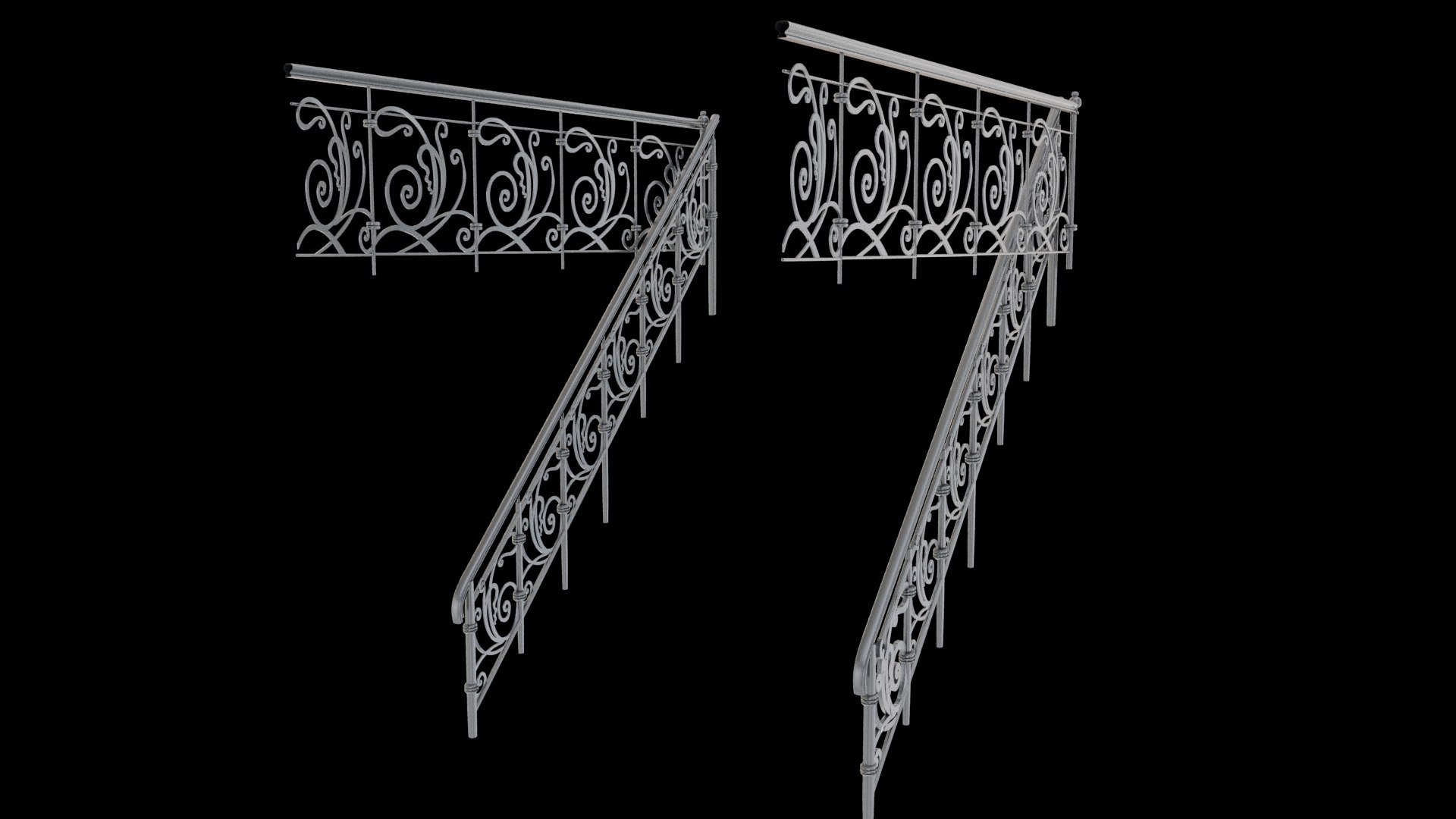 Stair Case Bars 3D Model - TurboSquid 2107300