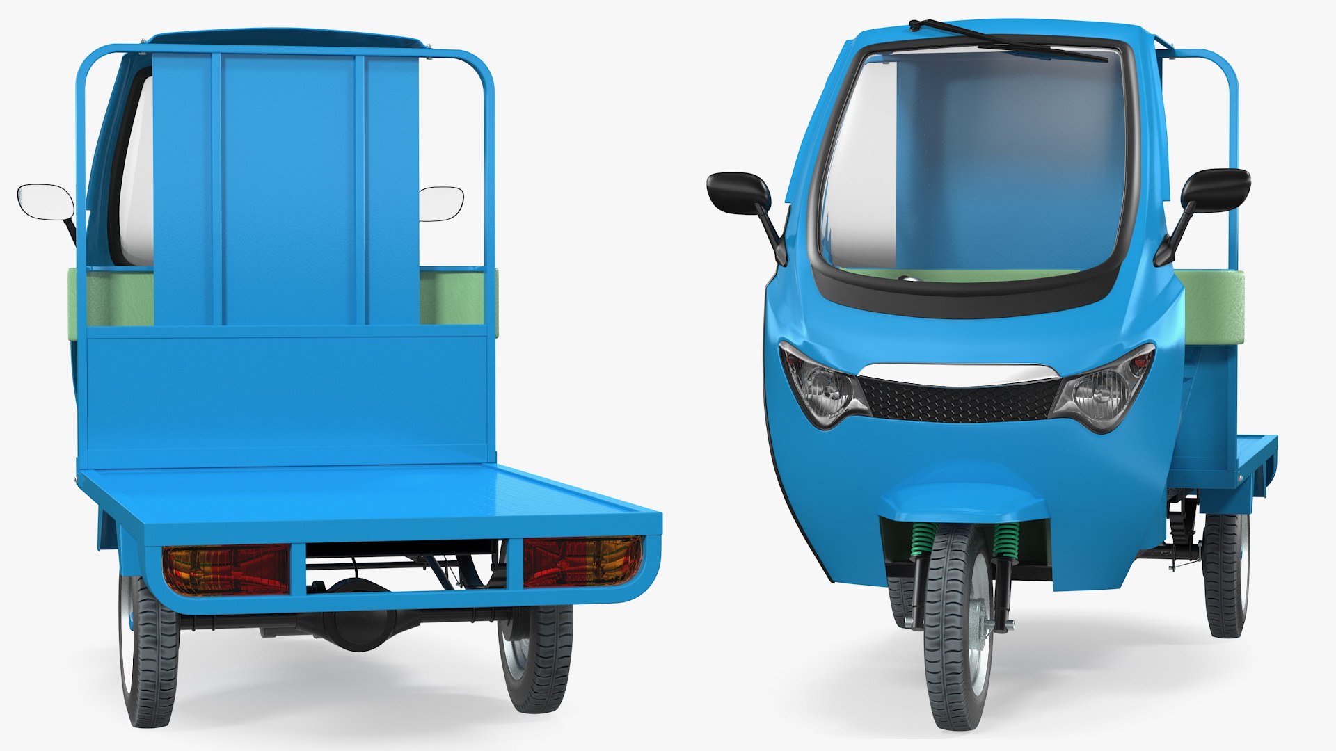 Wheeler Cargo Rickshaw Rigged 3D Model - TurboSquid 1576269