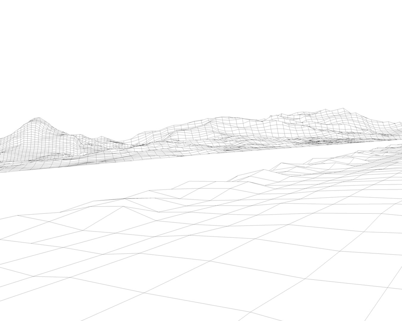 3d Model Of Realistic Desert