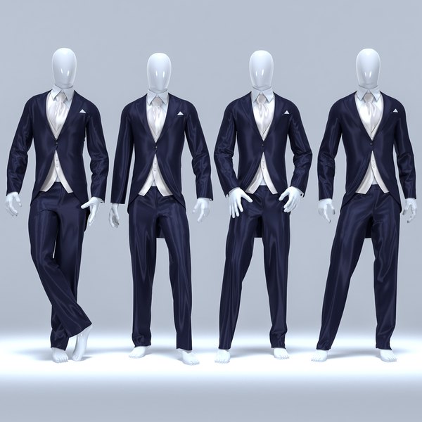 Male suit model - TurboSquid 1155830