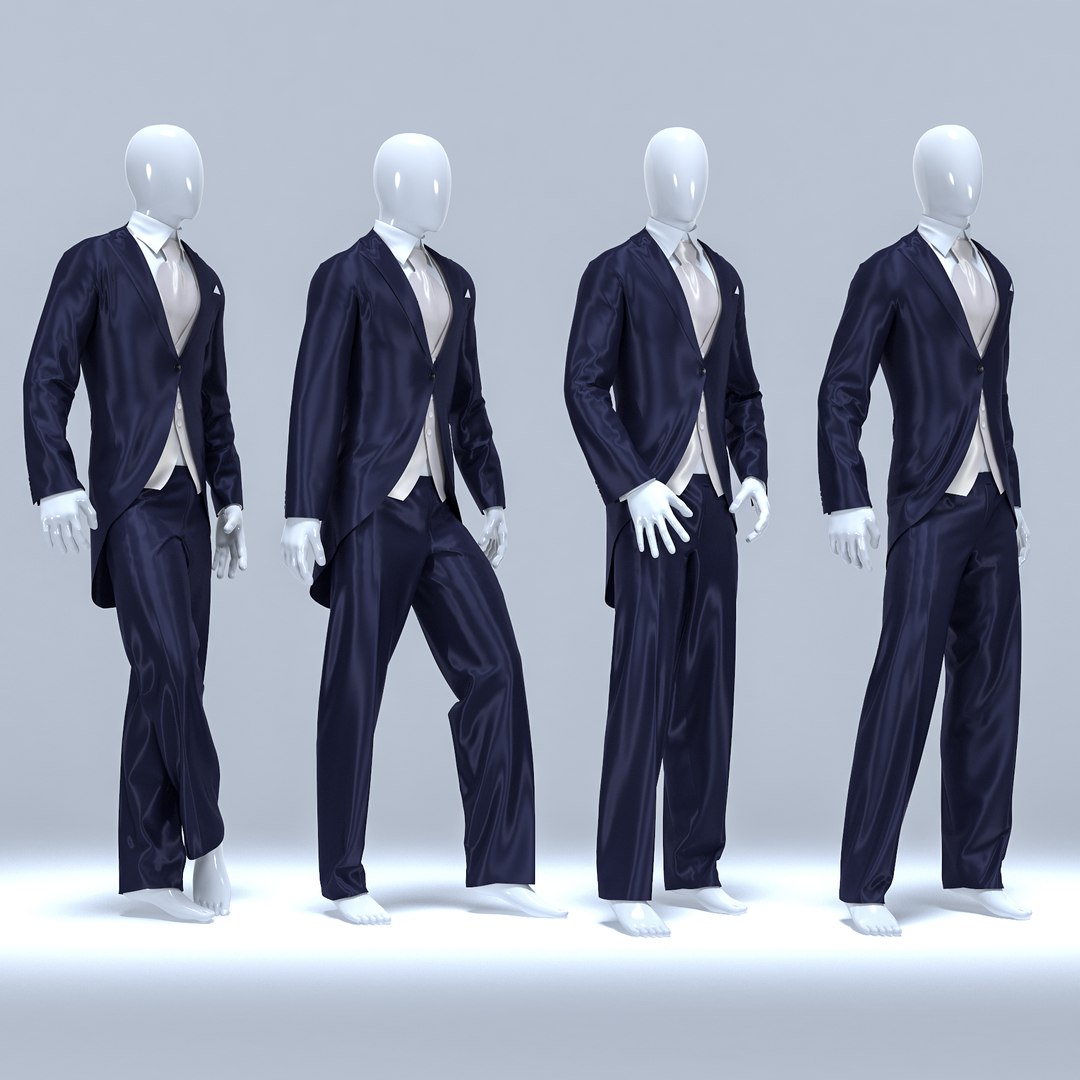 Male Suit Model - TurboSquid 1155830
