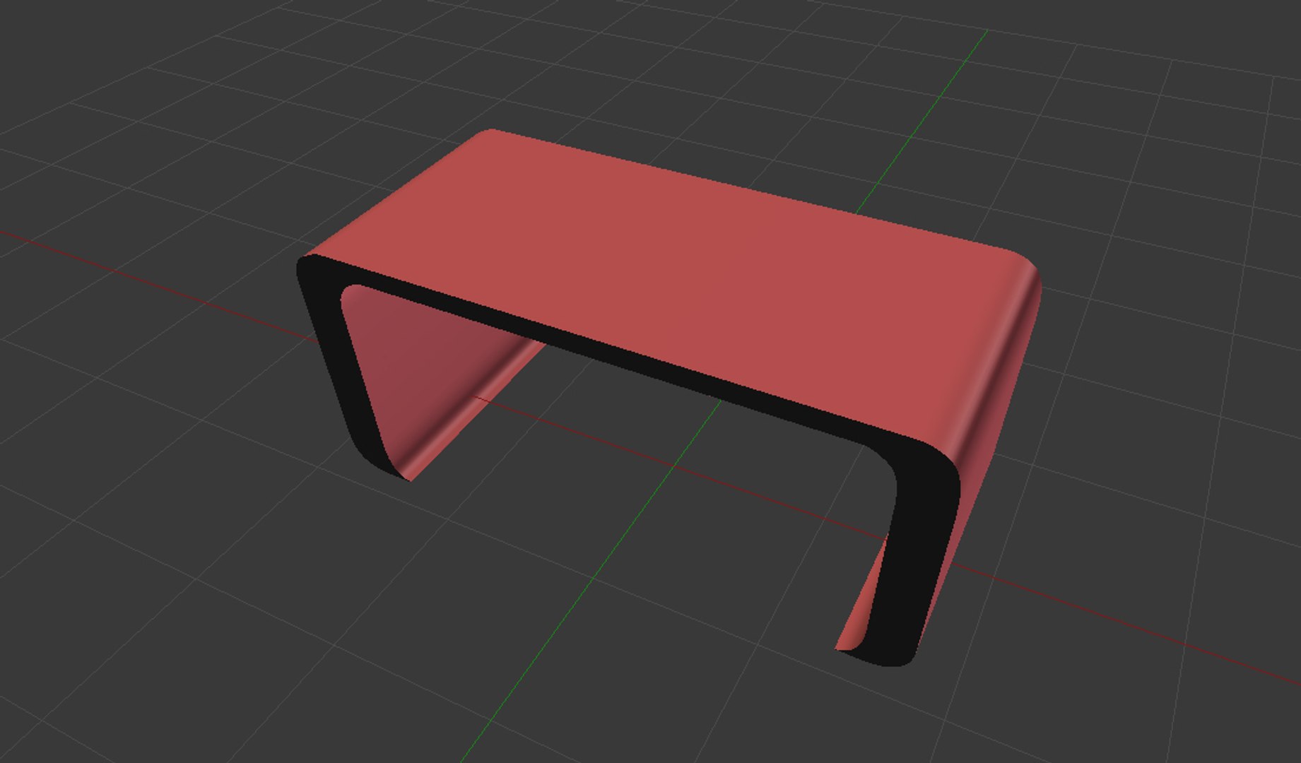 3d curved table