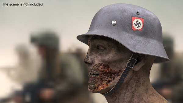 modelo 3d Cabeza de nazi zombi - TurboSquid 2381831
