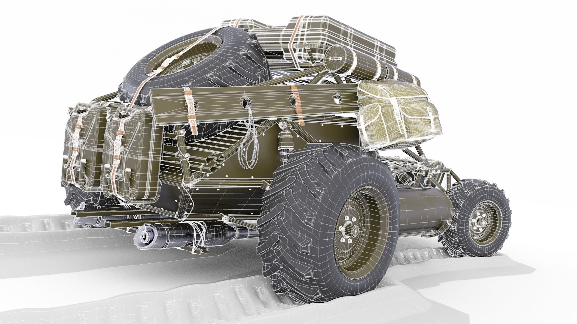 Buggy Car Post 3D Model - TurboSquid 1596882
