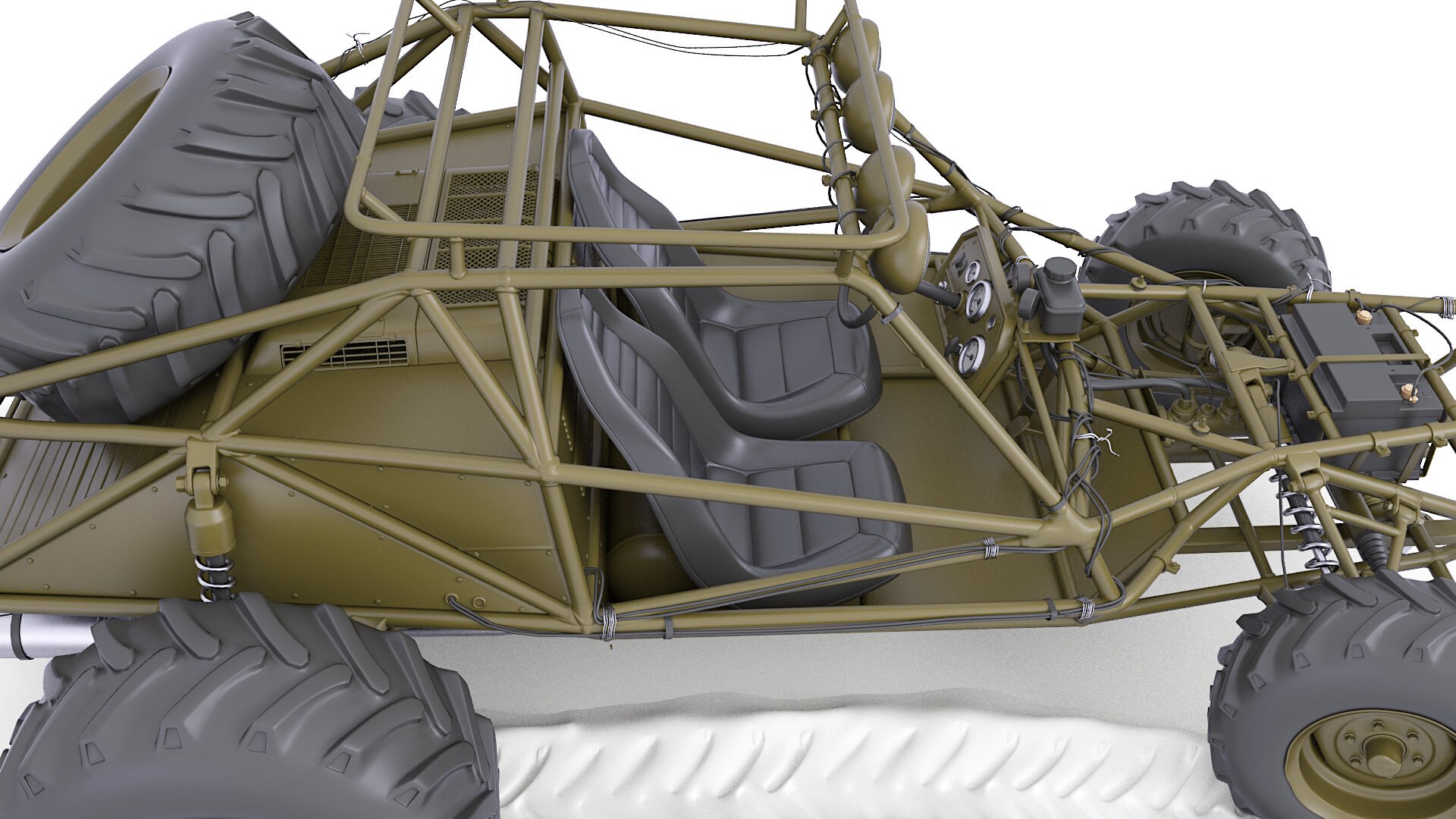 Buggy Car Post 3D Model - TurboSquid 1596882