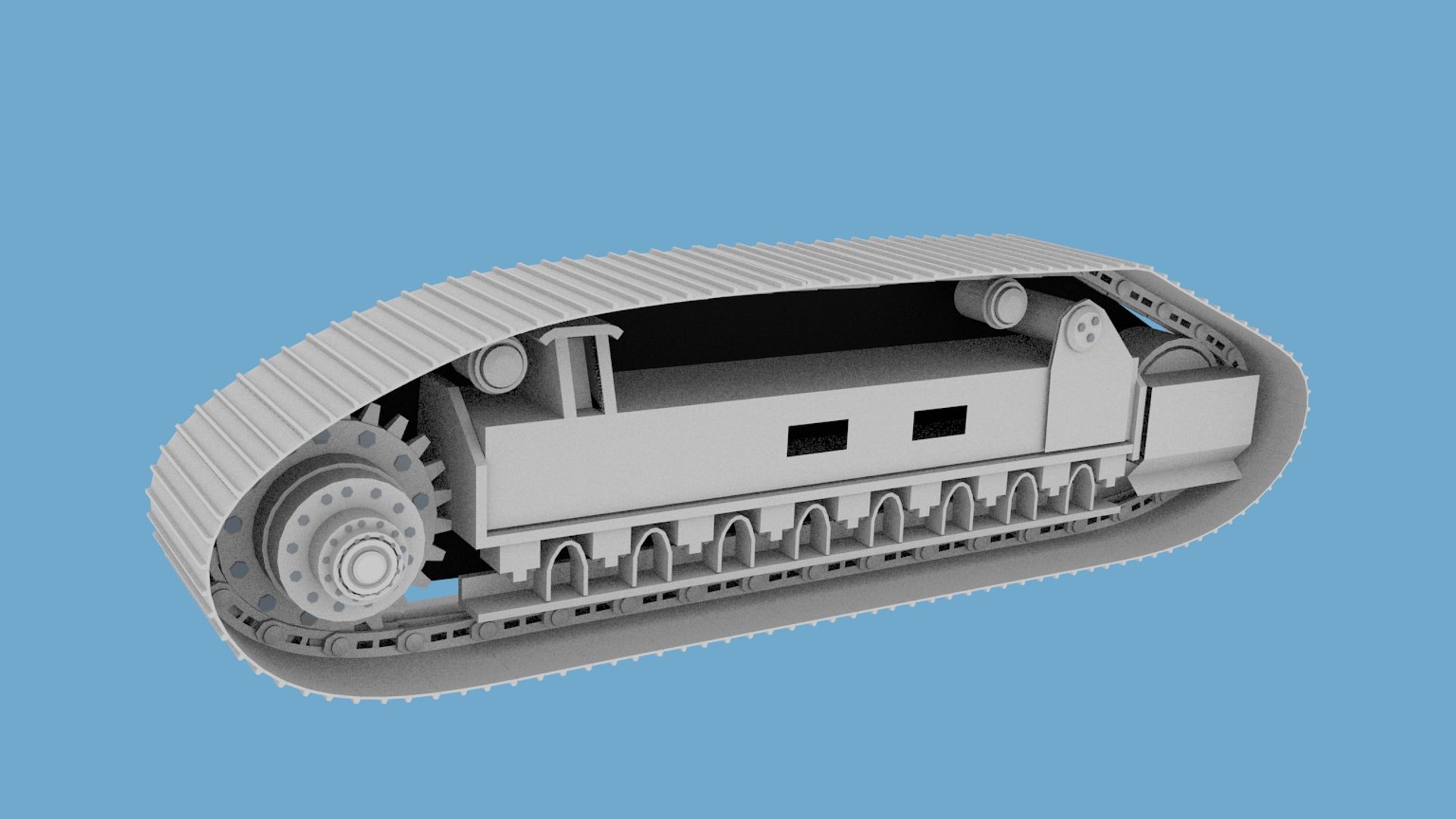 Crawler Tracks 3d Model