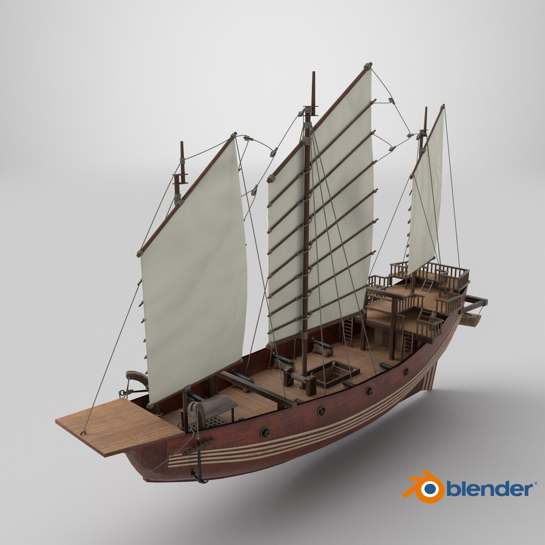 Chinese Junk 3D Model - TurboSquid 2207134