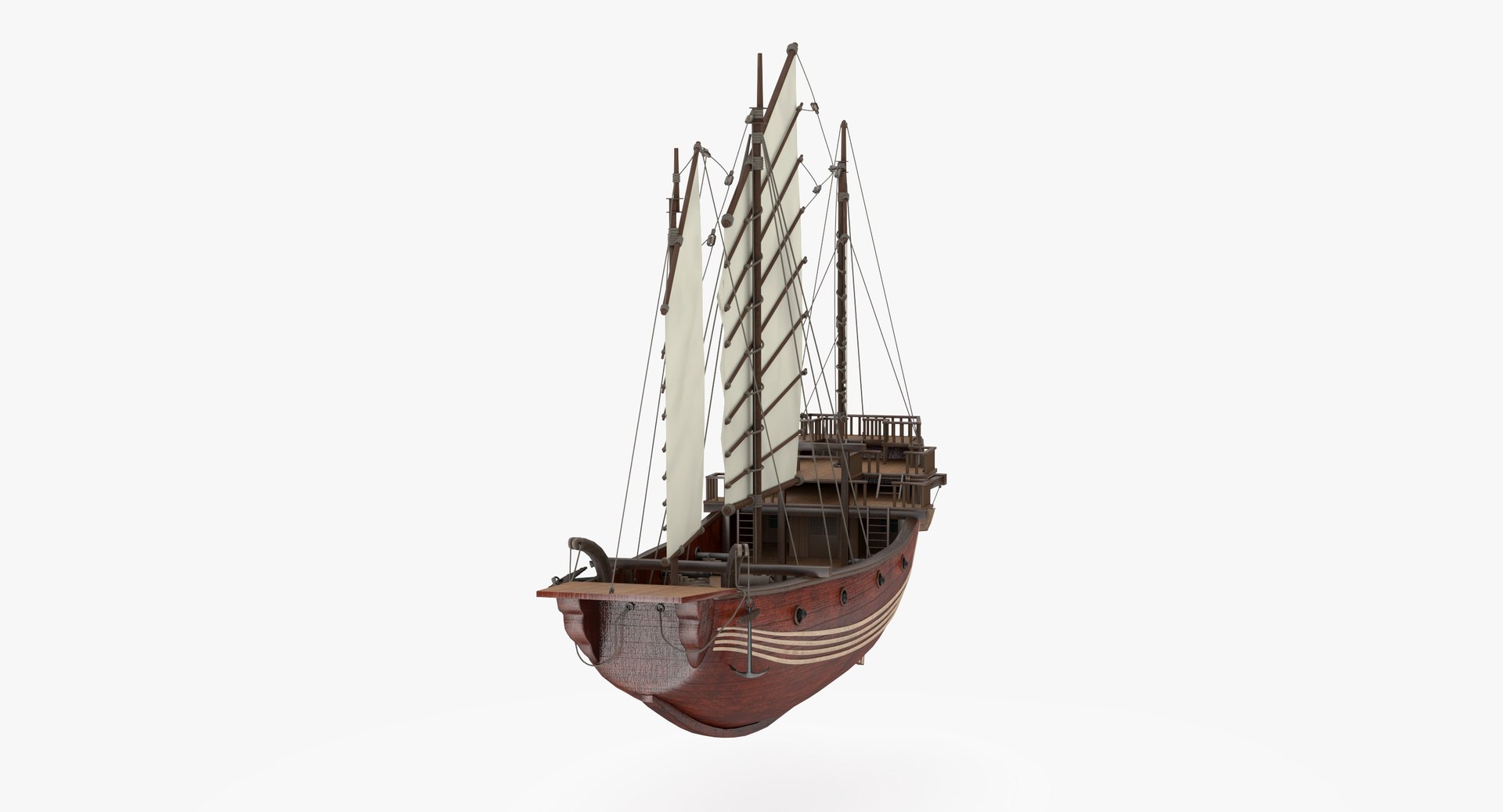 Chinese Junk 3D Model - TurboSquid 2207134