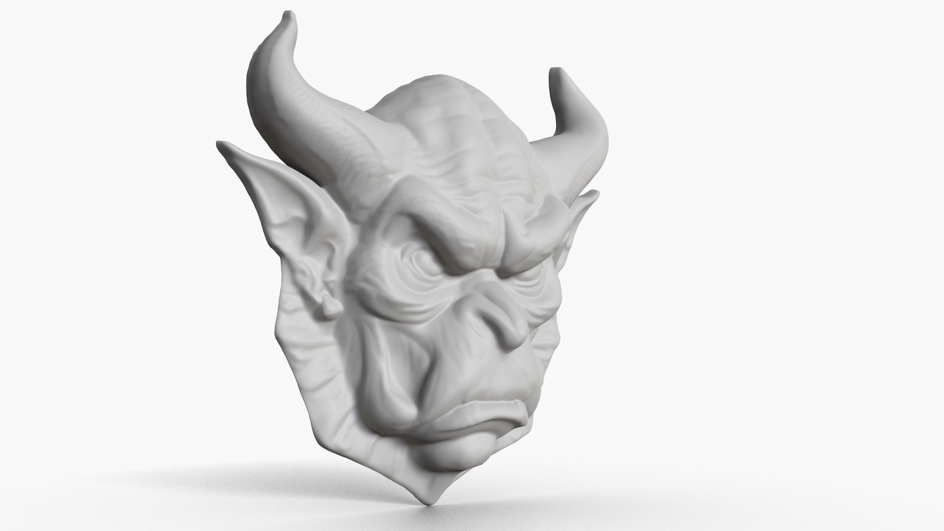 3D 4 Gargoyle Head Reliefs Collection 1 - TurboSquid 2289348