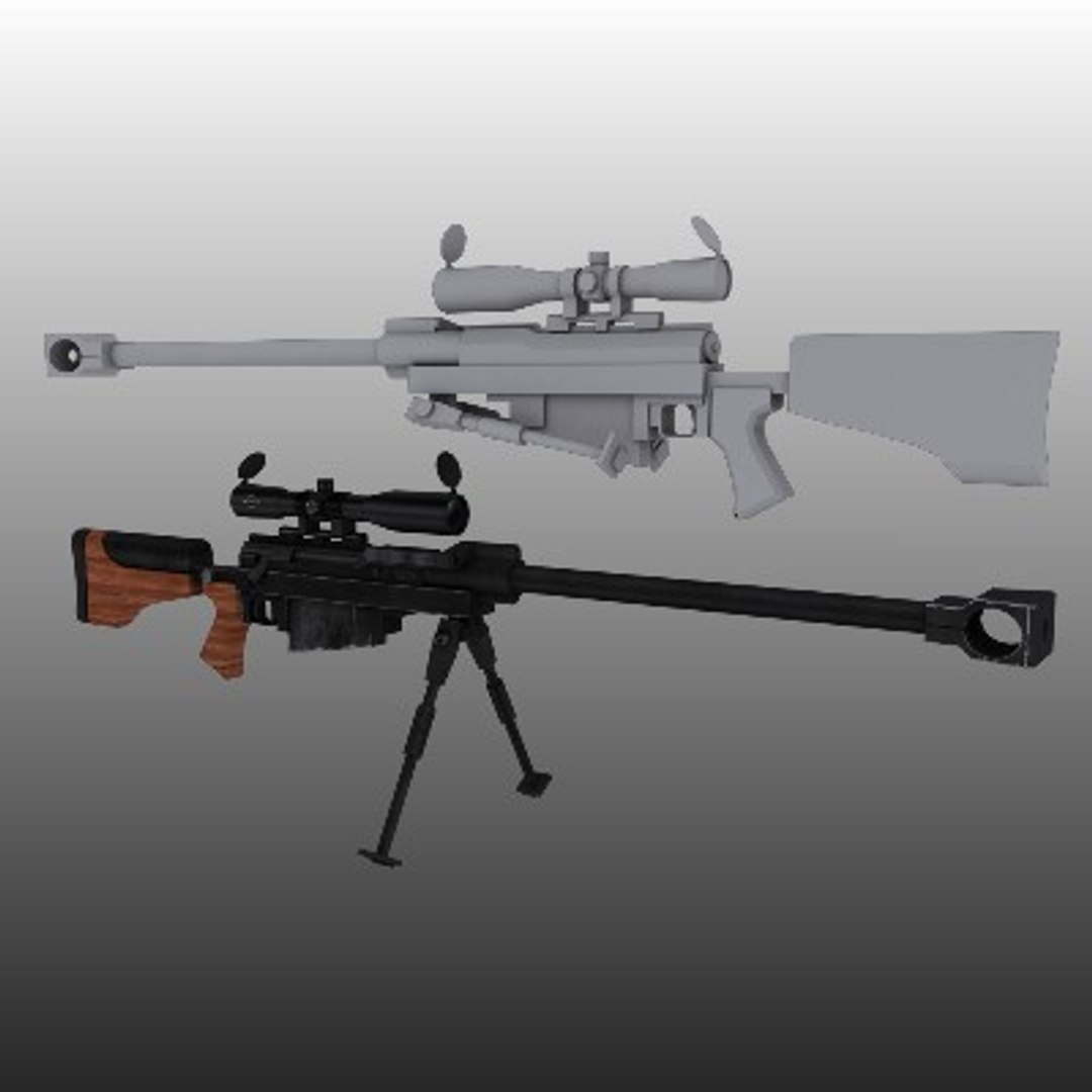 3d Model Hecate Ii Rifle