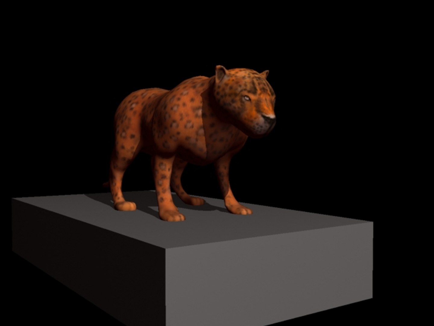 Leopard Cat 3d Model