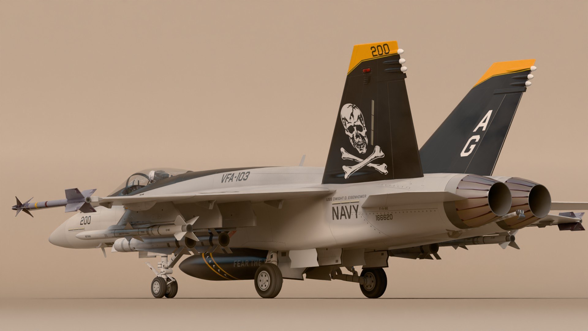 Jolly Rogers FA18E SC 3D - TurboSquid 2291749