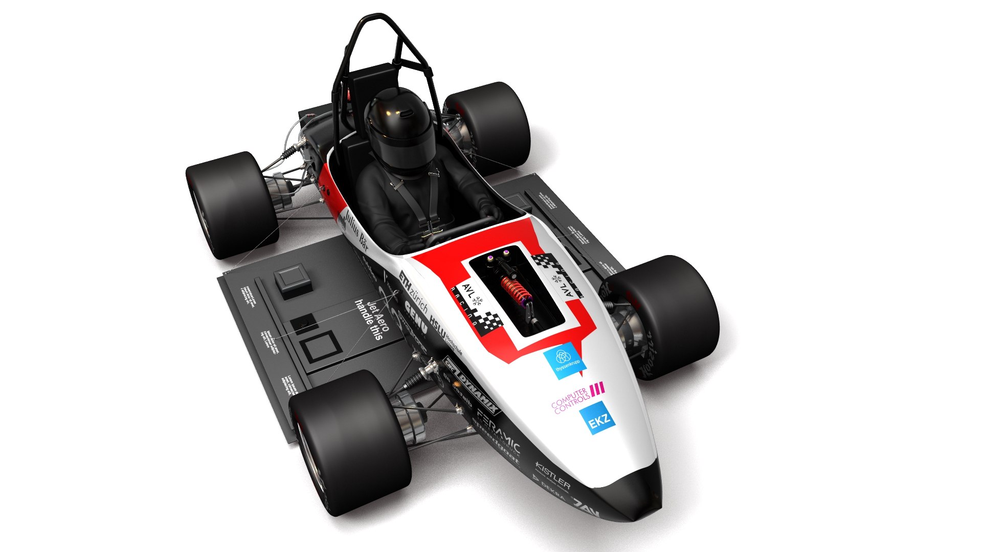 3D Mythen Electric EV Racecar Model - TurboSquid 2165985
