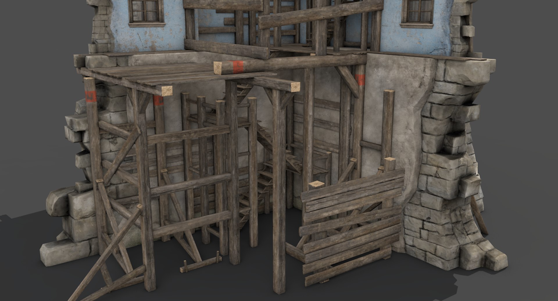 Renaissance Ruined Castle 3D Model - TurboSquid 1306954