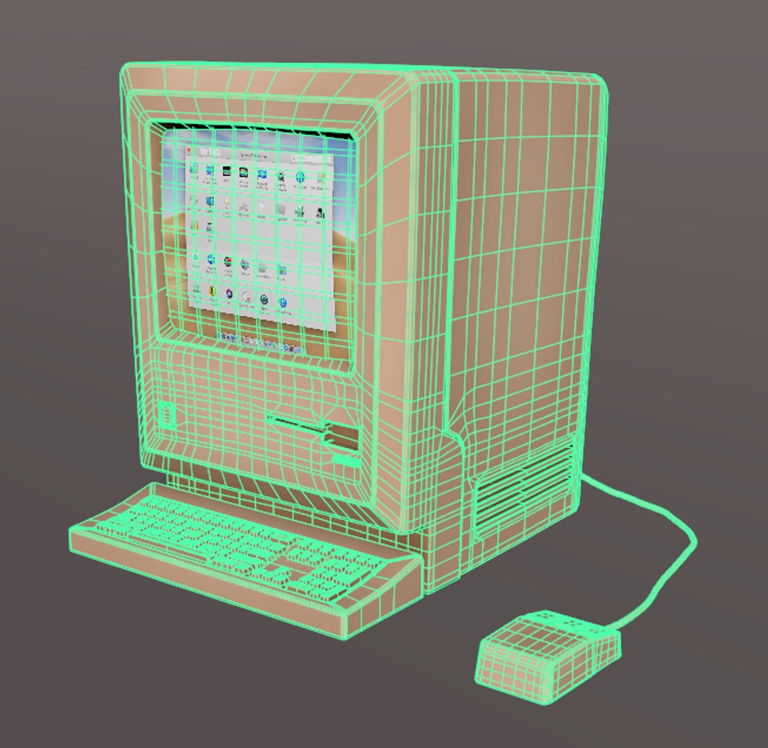 Old Retro Computer 3D Model - TurboSquid 1546649