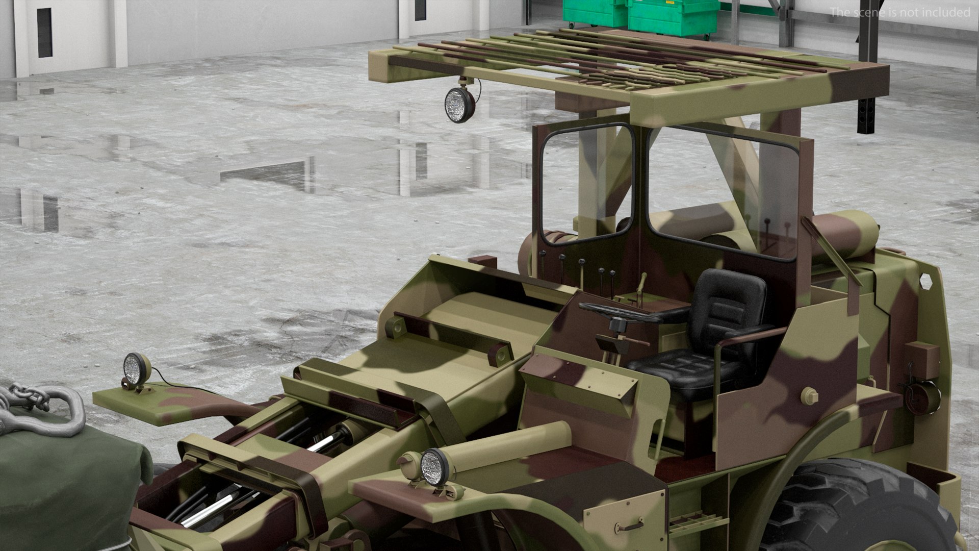 Military Forklift With Cargo Model - TurboSquid 2366380