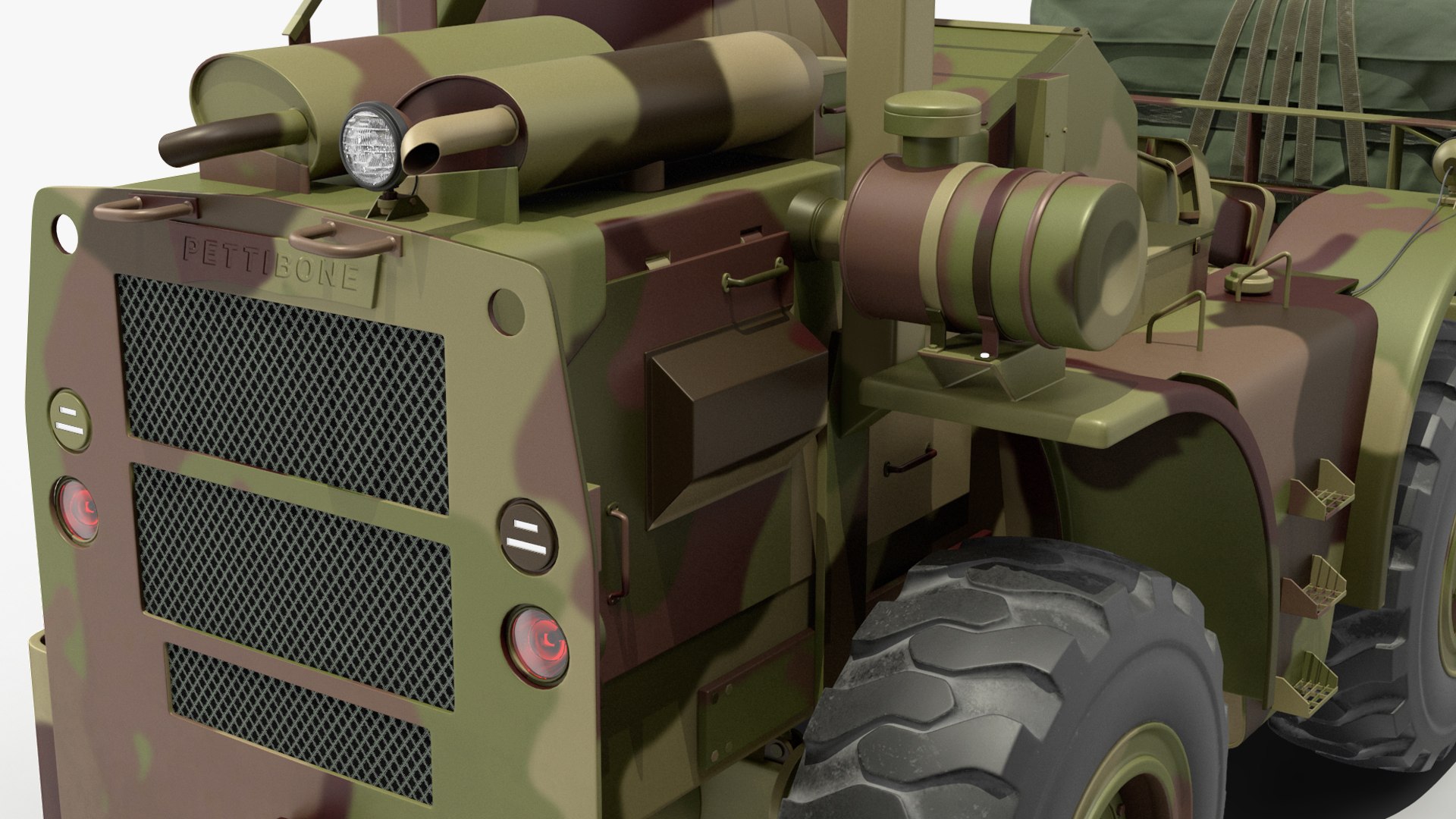 Military Forklift With Cargo Model - TurboSquid 2366380