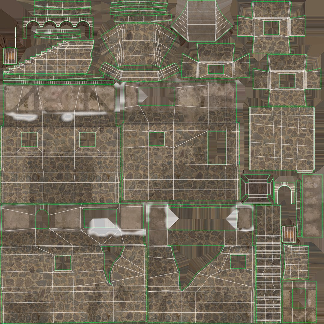 Medieval House 02 8K PBR Textures 3D - TurboSquid 2124095