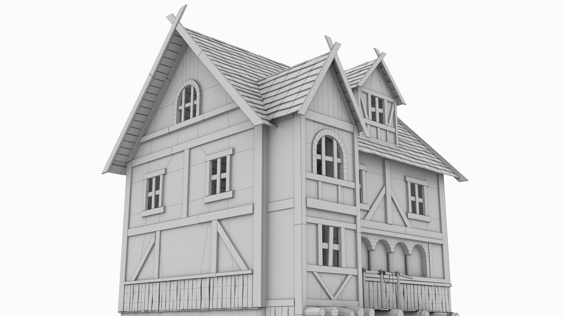 Medieval House 02 8K PBR Textures 3D - TurboSquid 2124095