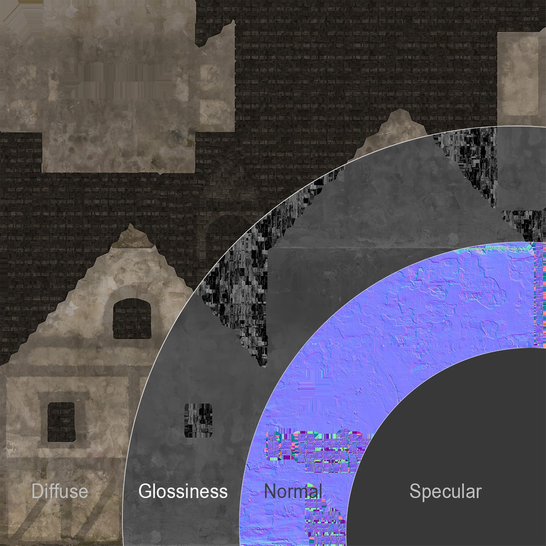 Medieval House 02 8K PBR Textures 3D - TurboSquid 2124095