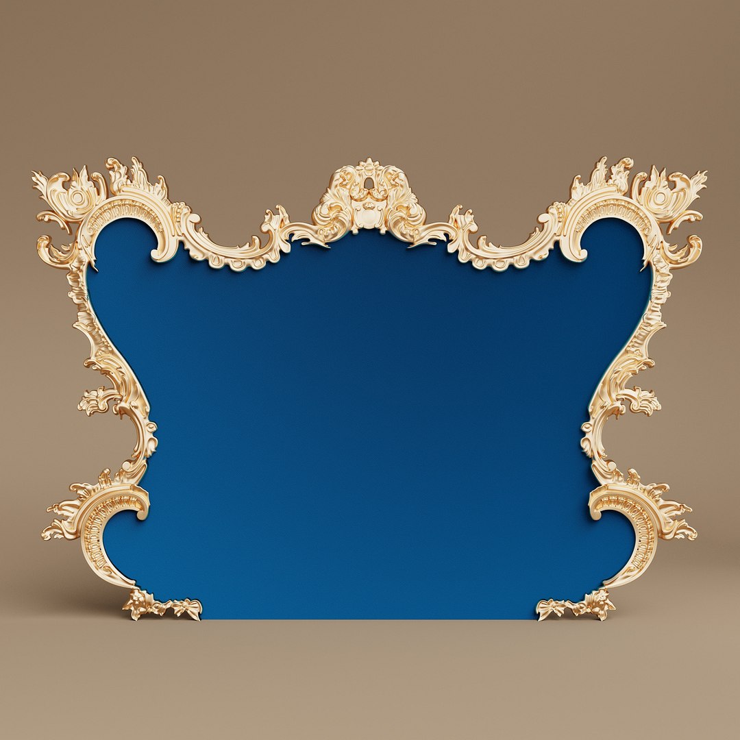 Baroque Arc Frame Wall 3D Model - TurboSquid 1152812