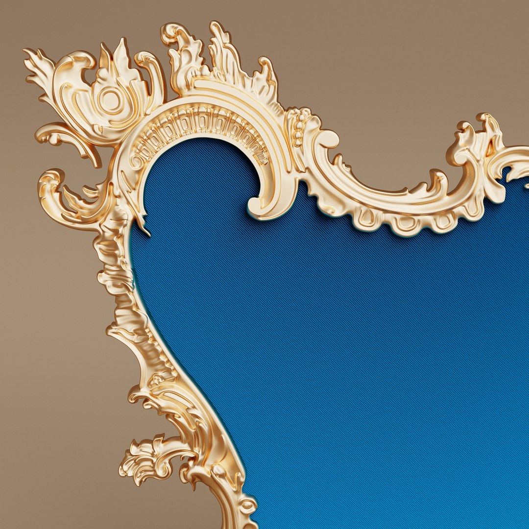 Baroque Arc Frame Wall 3D Model - TurboSquid 1152812