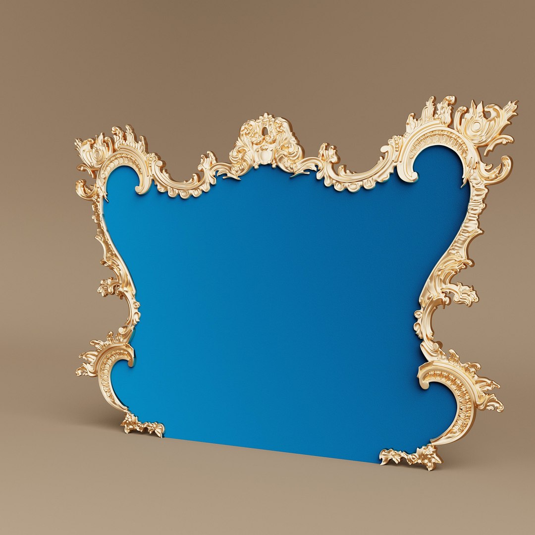 Baroque Arc Frame Wall 3D Model - TurboSquid 1152812