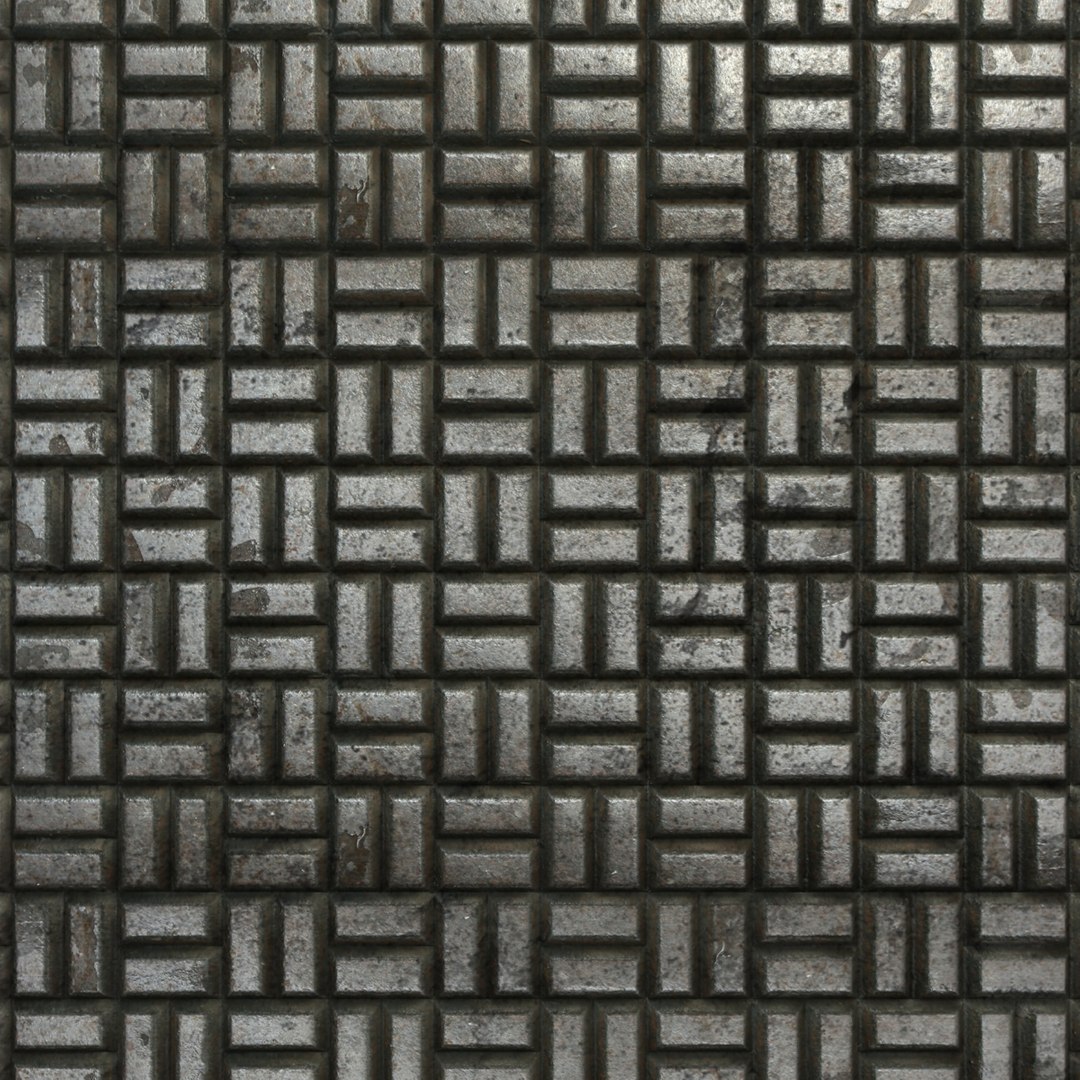 3d metal mesh walls model