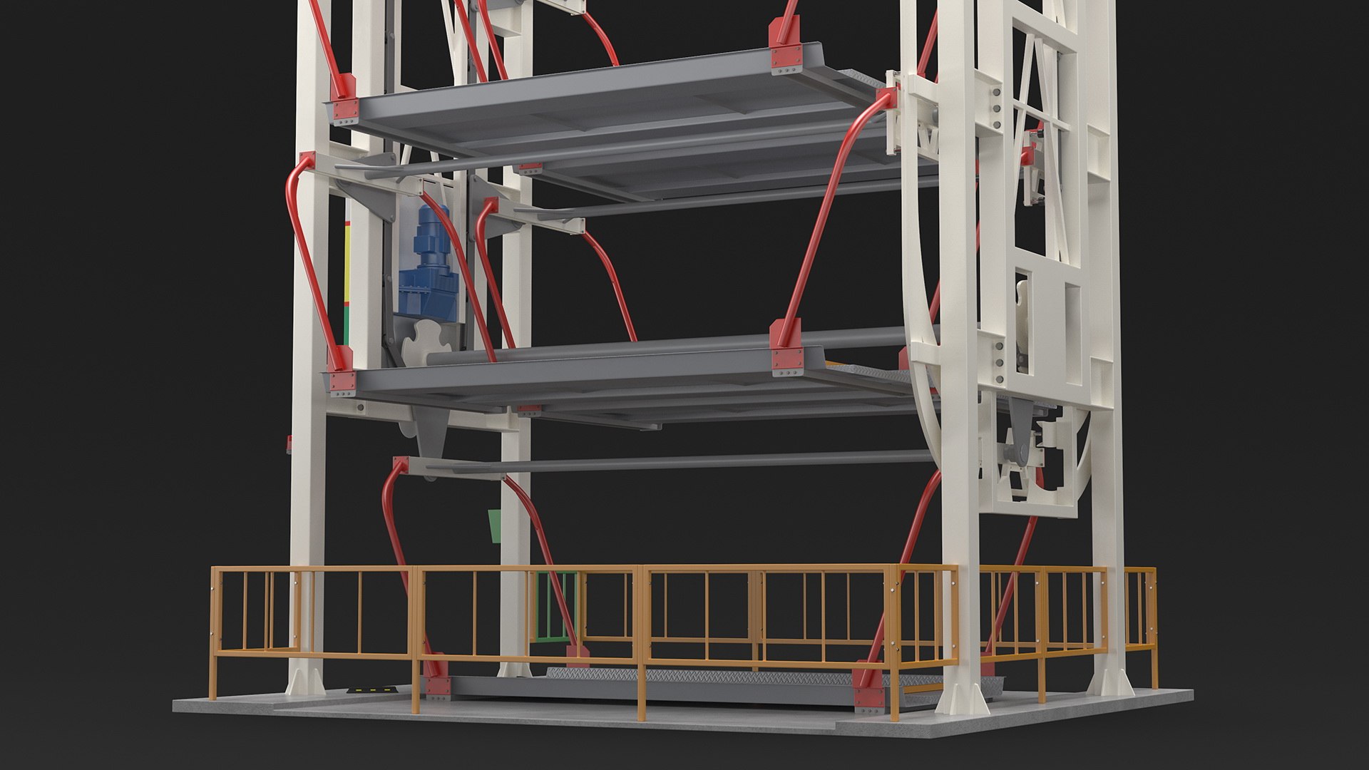 Rotary Car Parking Lift System 6 Place Model - TurboSquid 2078177