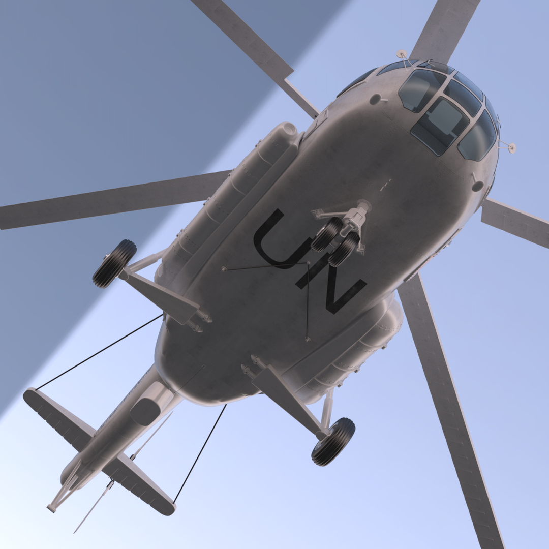 mi-8 helicopter 3d model