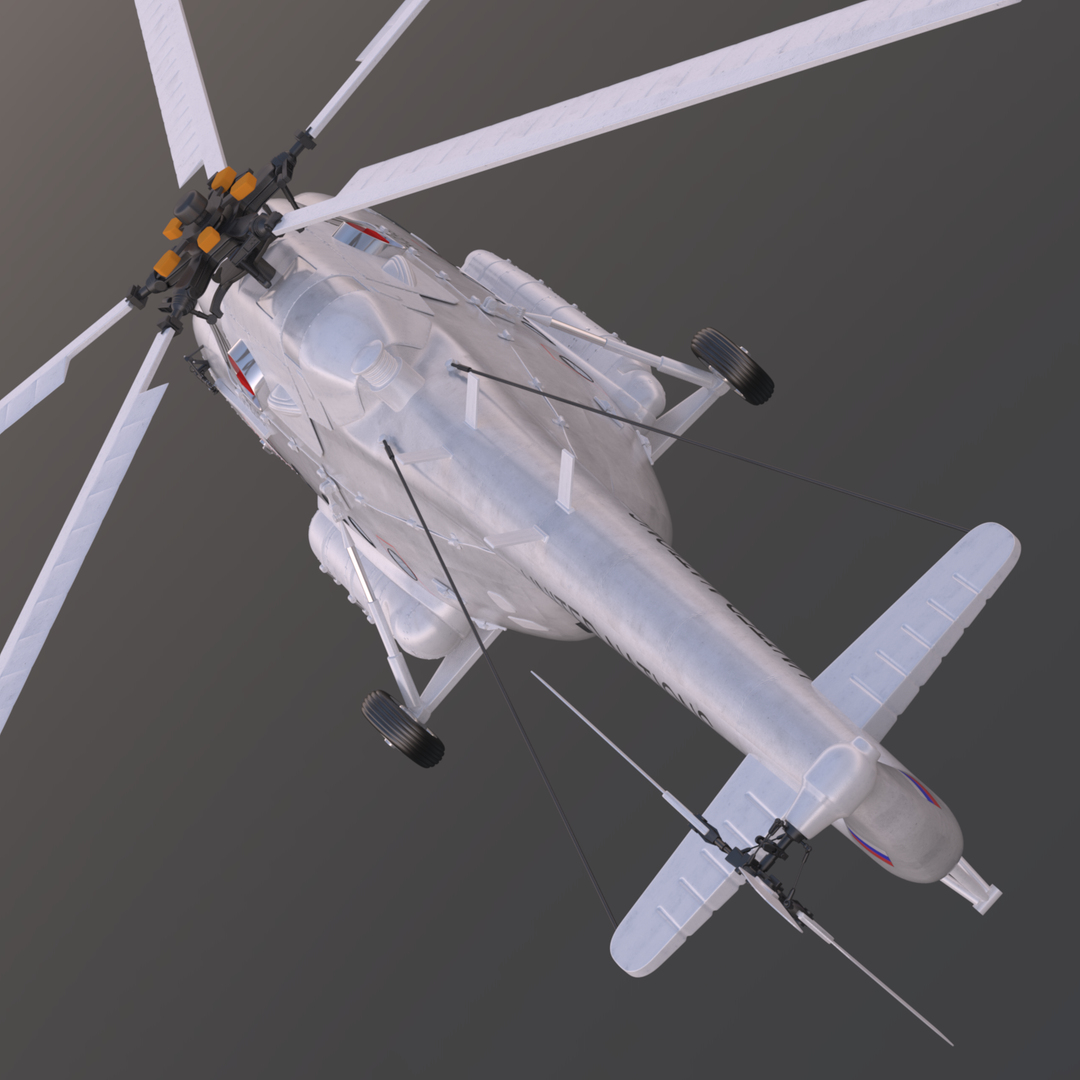 mi-8 helicopter 3d model